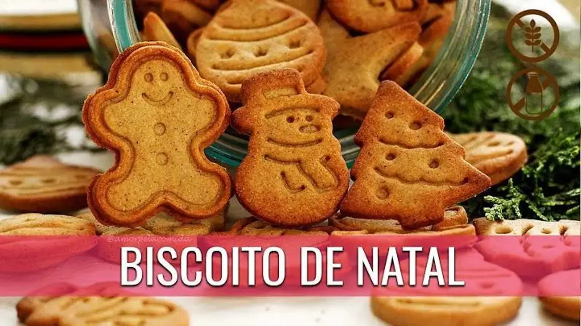 Receita de Biscoito de Natal Sem Glúten Sem Lactose Vegano para ...