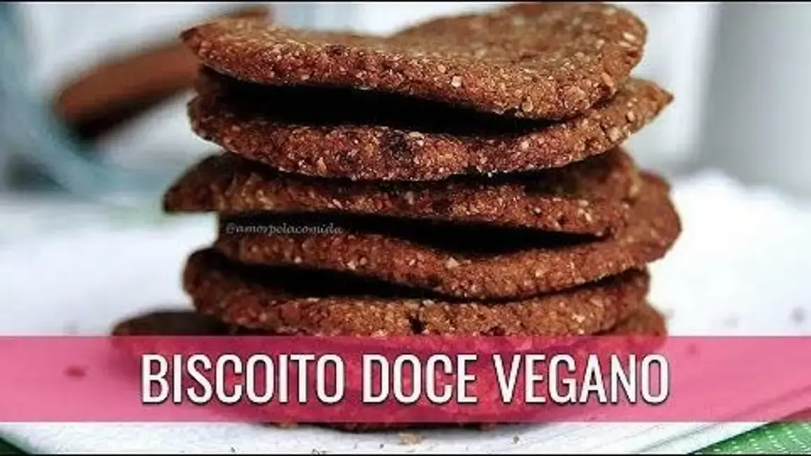Receita de Biscoito Doce Vegano Sem Glúten com Apenas 4 Ingredientes ...