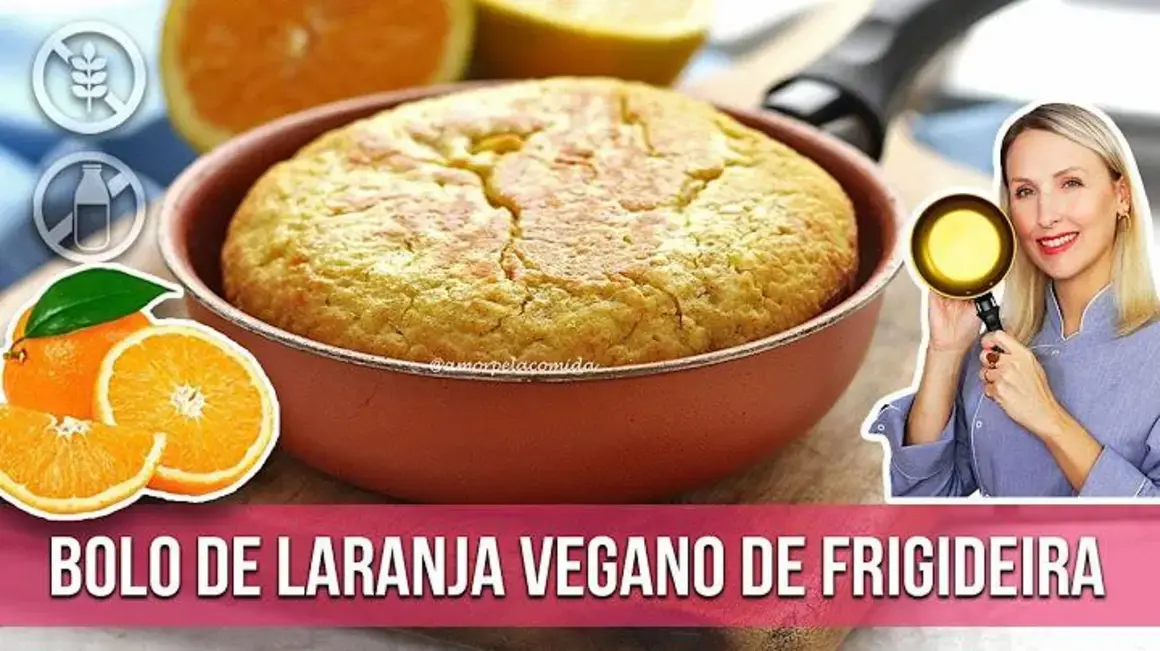 Receita de Bolo de Laranja Vegano de Frigideira Sem Glúten Para Saborear